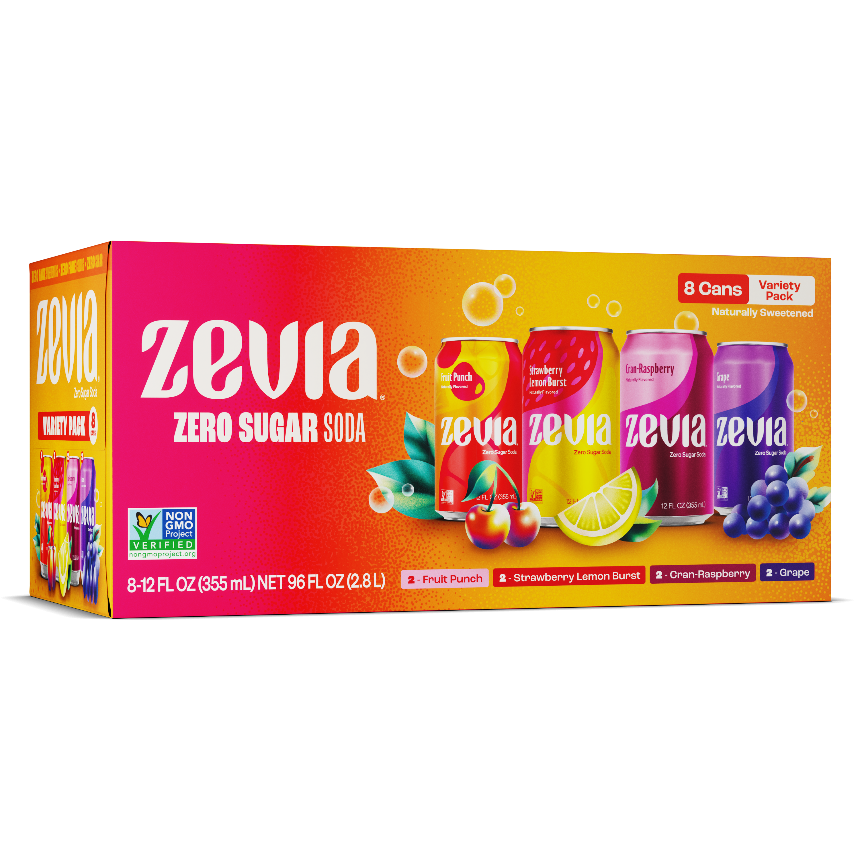 Pack varié de sodas fruités